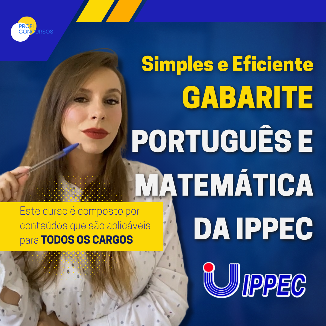 Simples e Eficiente: Gabarite Português e Matemática da IPPEC | Profi ...