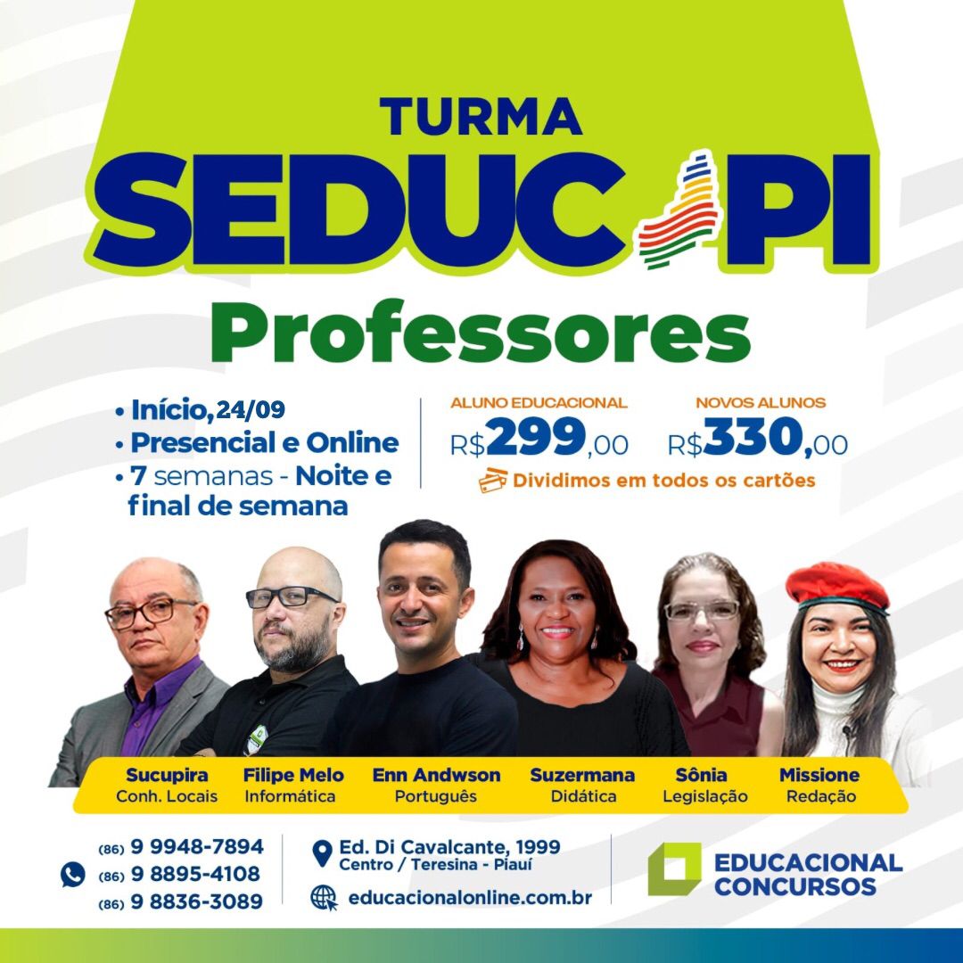 TURMA SEDUC PI | Educacional Concursos