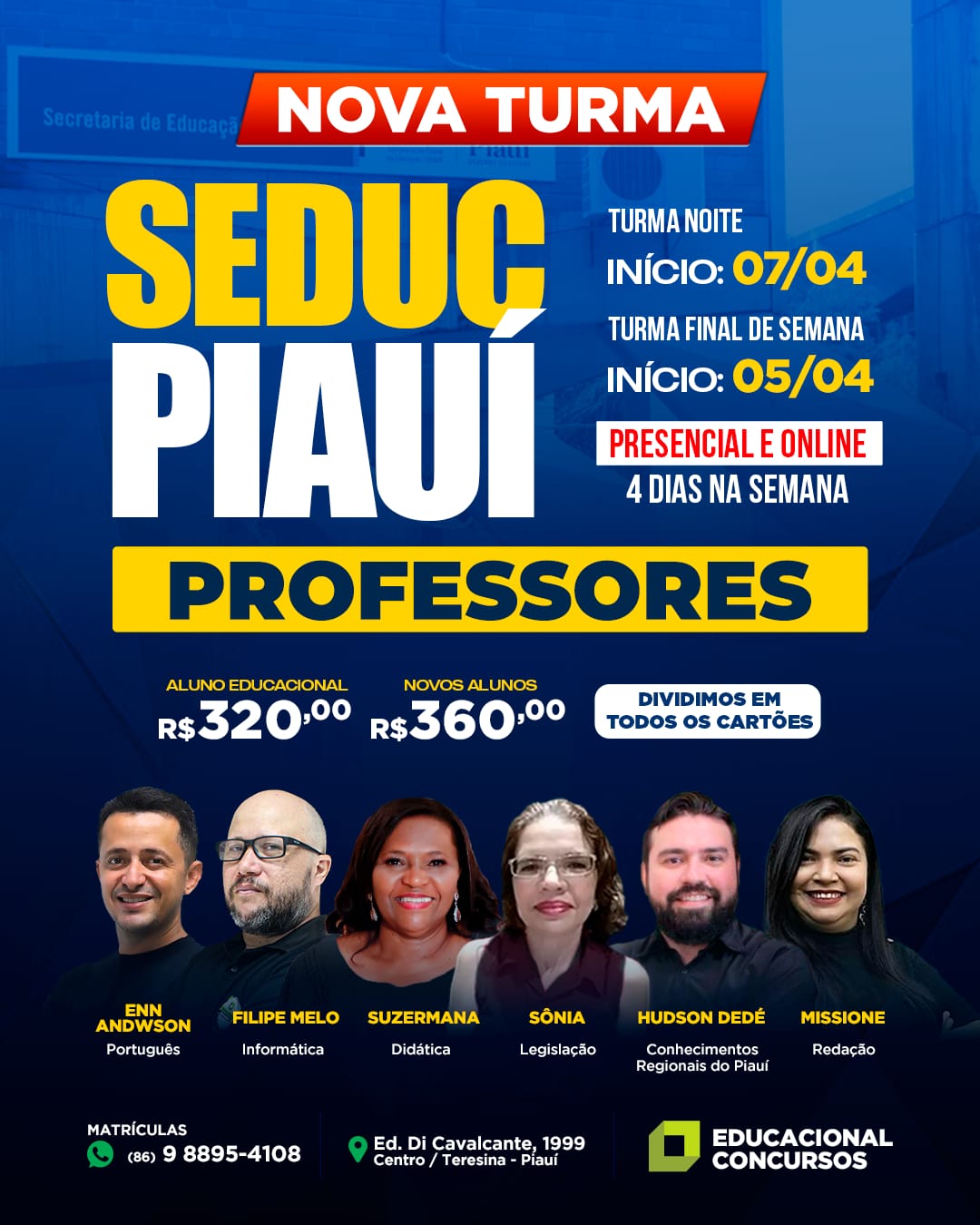 NOVA TURMA SEDUC FDS | Educacional Concursos